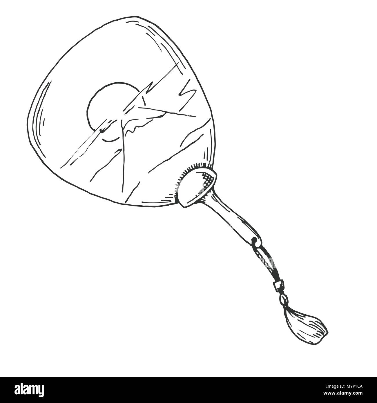 Paper fan, japan Black and White Stock Photos & Images - Alamy