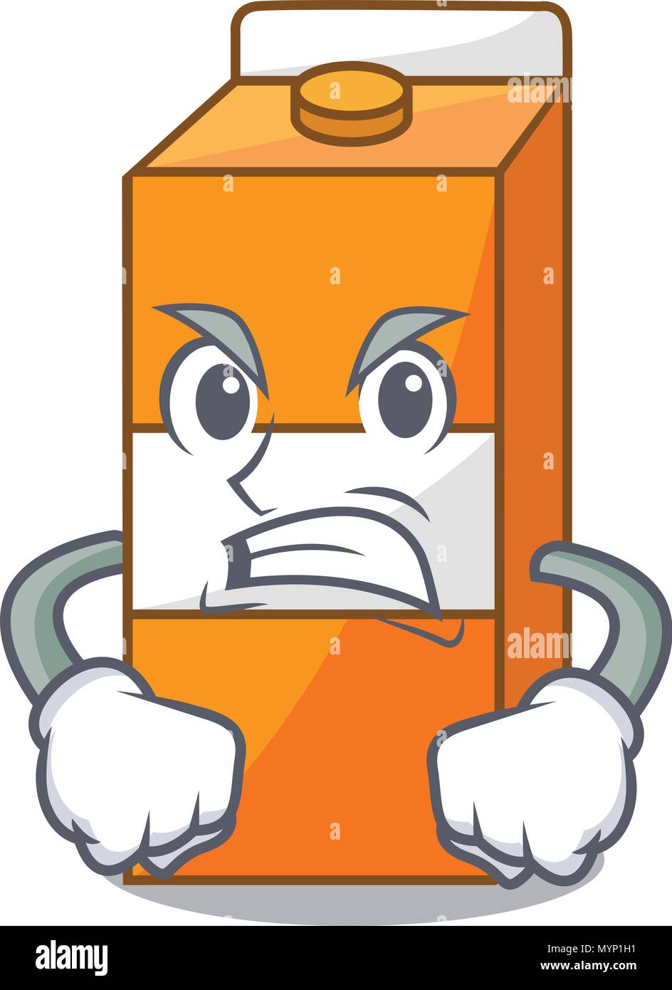 Angry package juice mascot cartoon Stock Vector Image & Art - Alamy