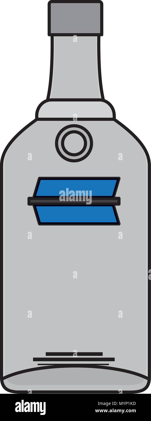 color vodka liquor bottle alcohol beverage Stock Vector Image & Art - Alamy