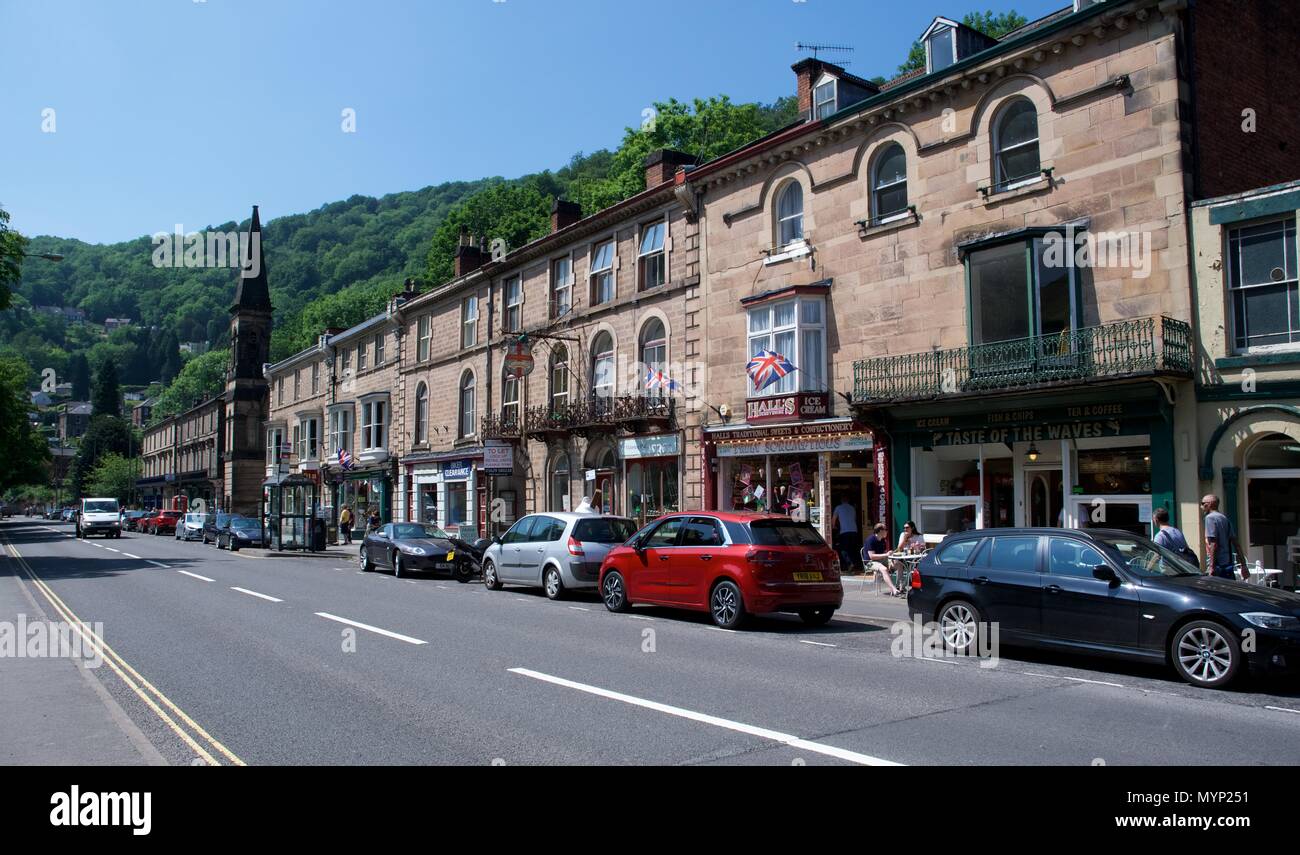 The shopping area in Matlock Bath, Derbyshire Stock Photo - Alamy