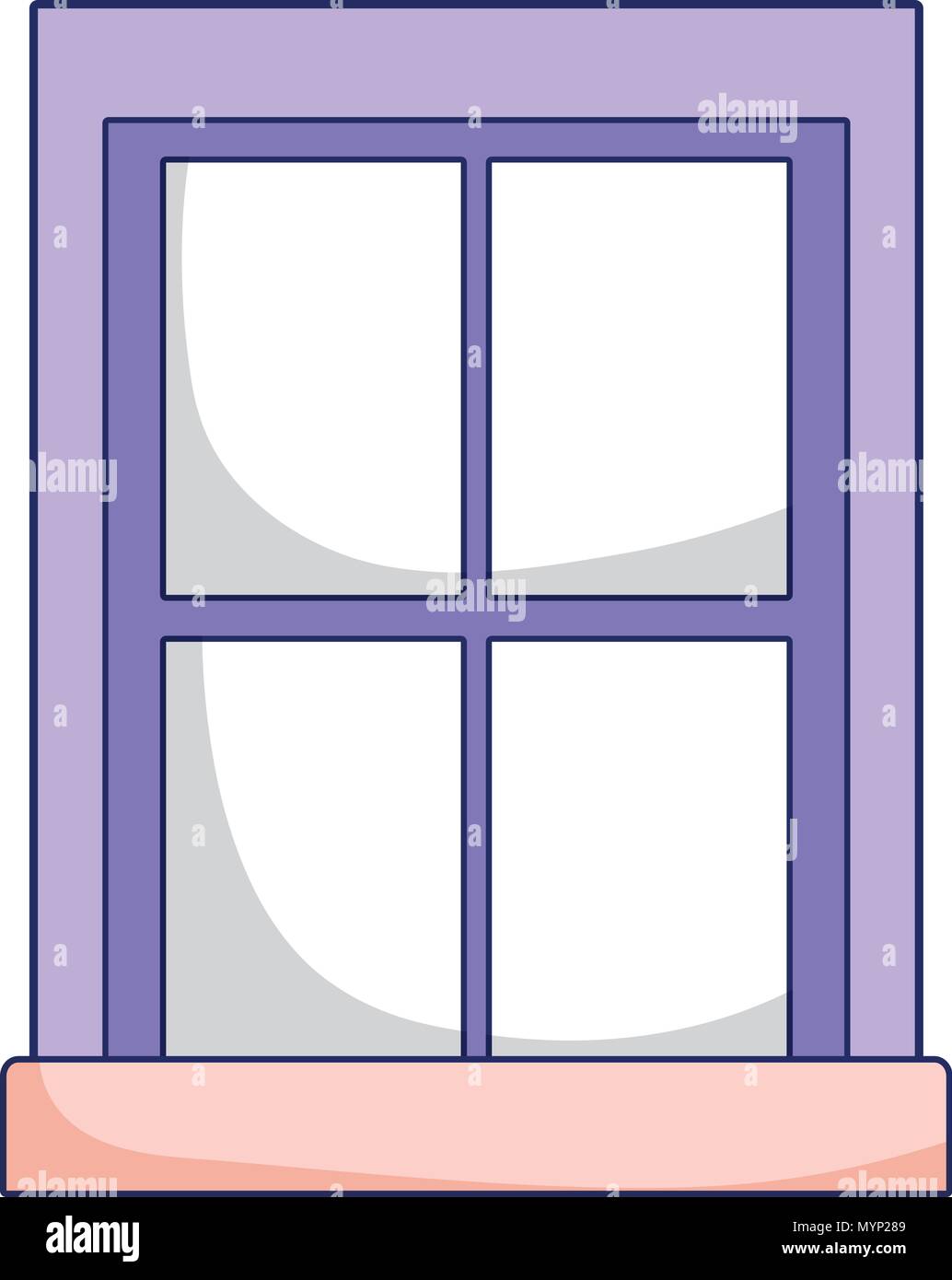 window house modern architecture design Stock Vector Image & Art - Alamy