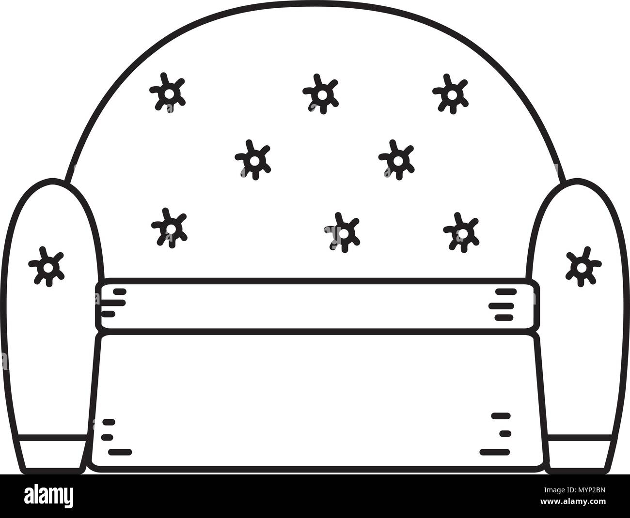 line chair modern object with armchair style Stock Vector Image & Art ...