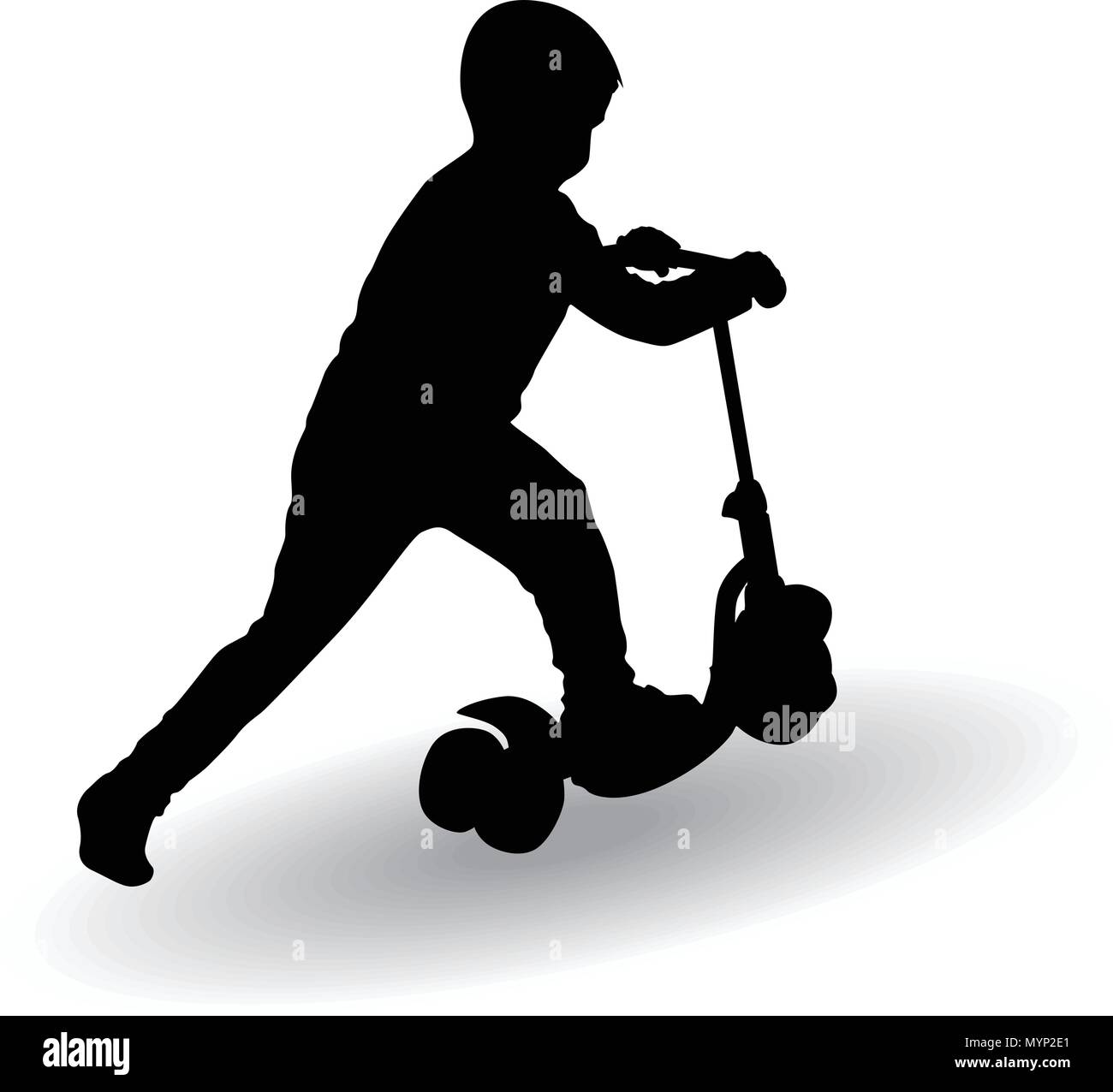 Scooter rider vector vectors hi-res stock photography and images - Alamy