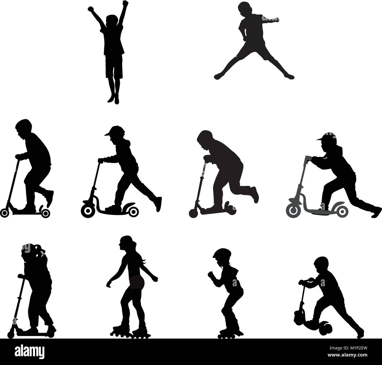 Scooter rider vector vectors hi-res stock photography and images - Alamy