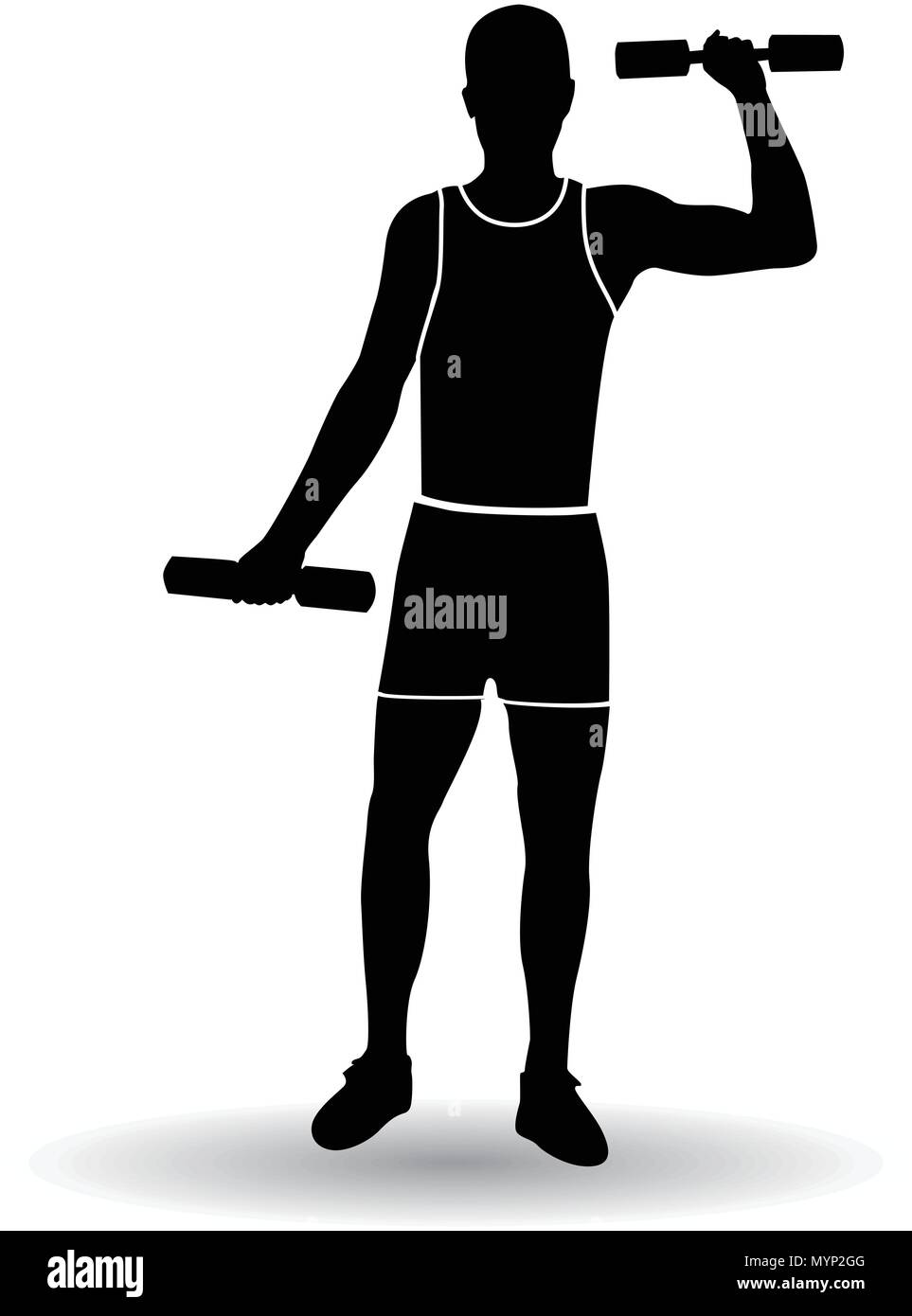 Active man gymnastic Stock Vector Image & Art - Alamy