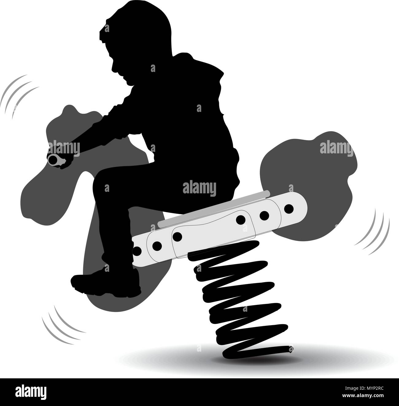 Children Playground Outdoor Park Vector illustration Stock Vector Image ...