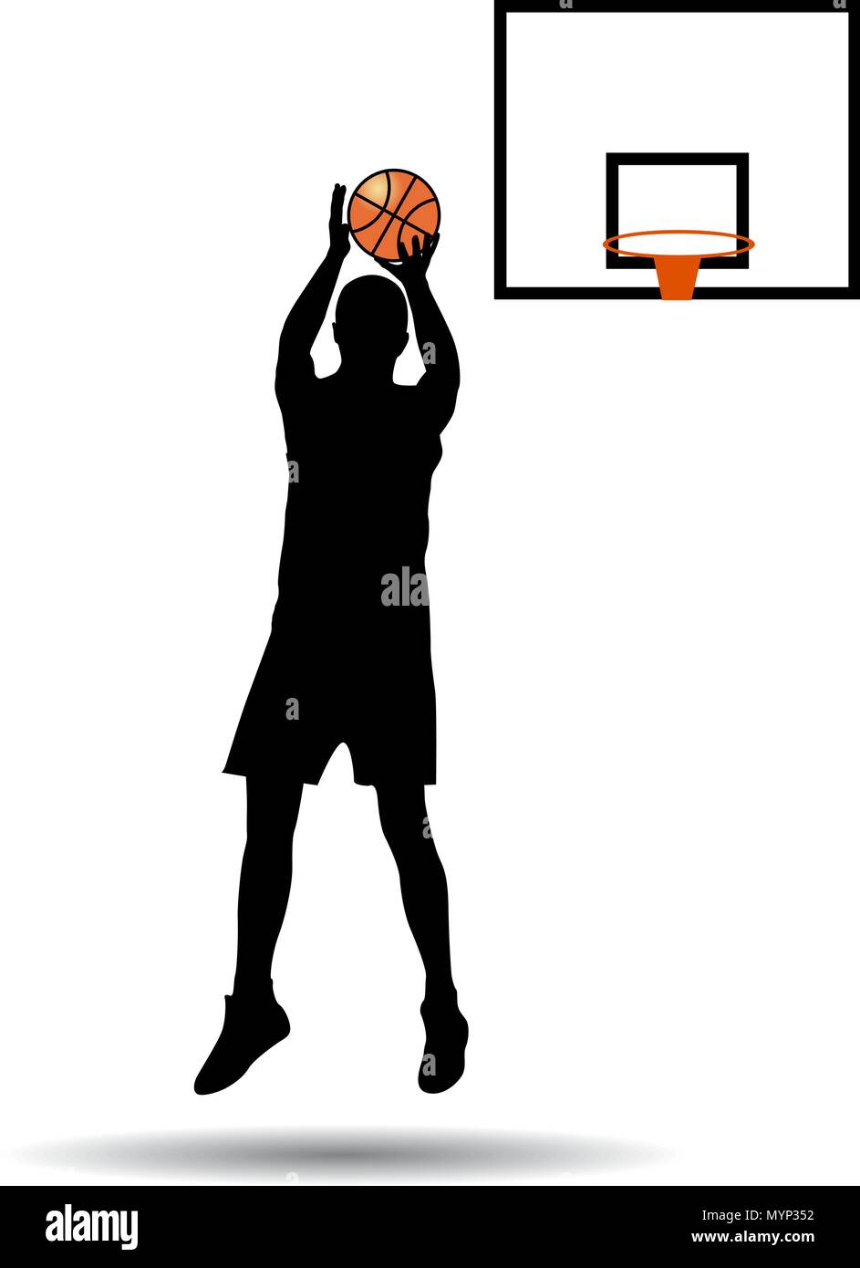 Basketball player vector silhouette Stock Vector Image & Art - Alamy