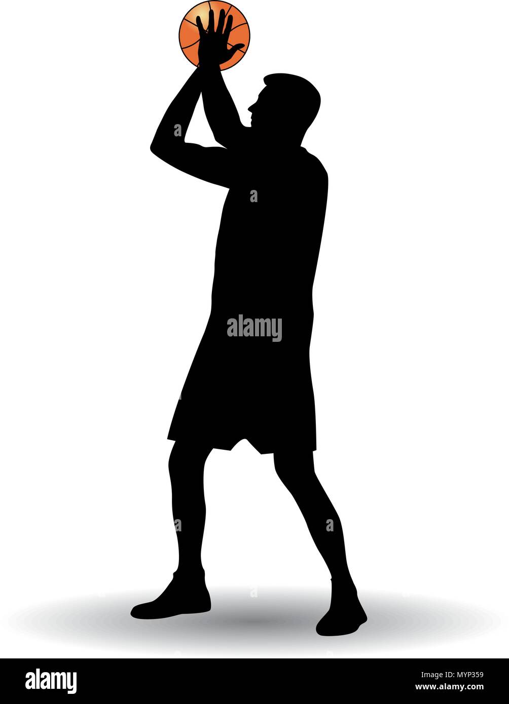 Basketball player vector silhouette Stock Vector Image & Art - Alamy