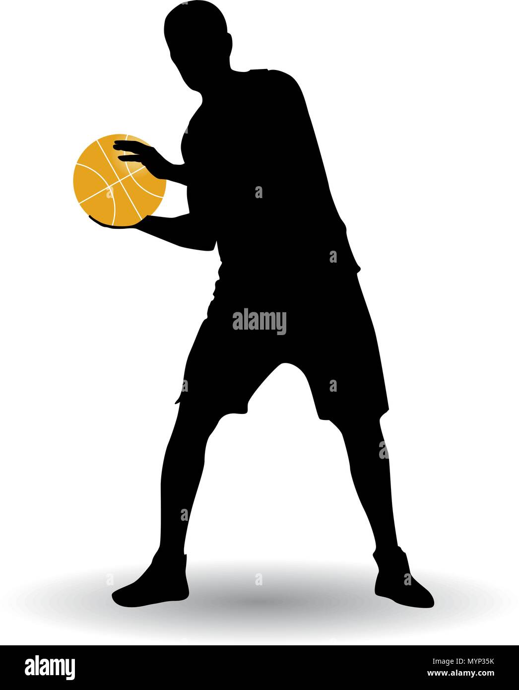 Basketball player vector silhouette Stock Vector Image & Art - Alamy