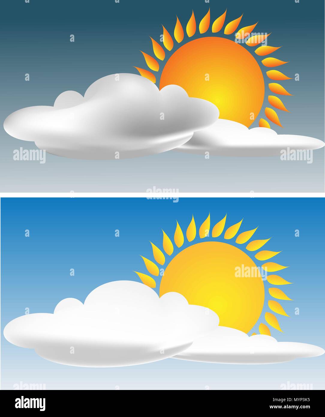 Weather forecast signs vector Stock Vector Image & Art - Alamy