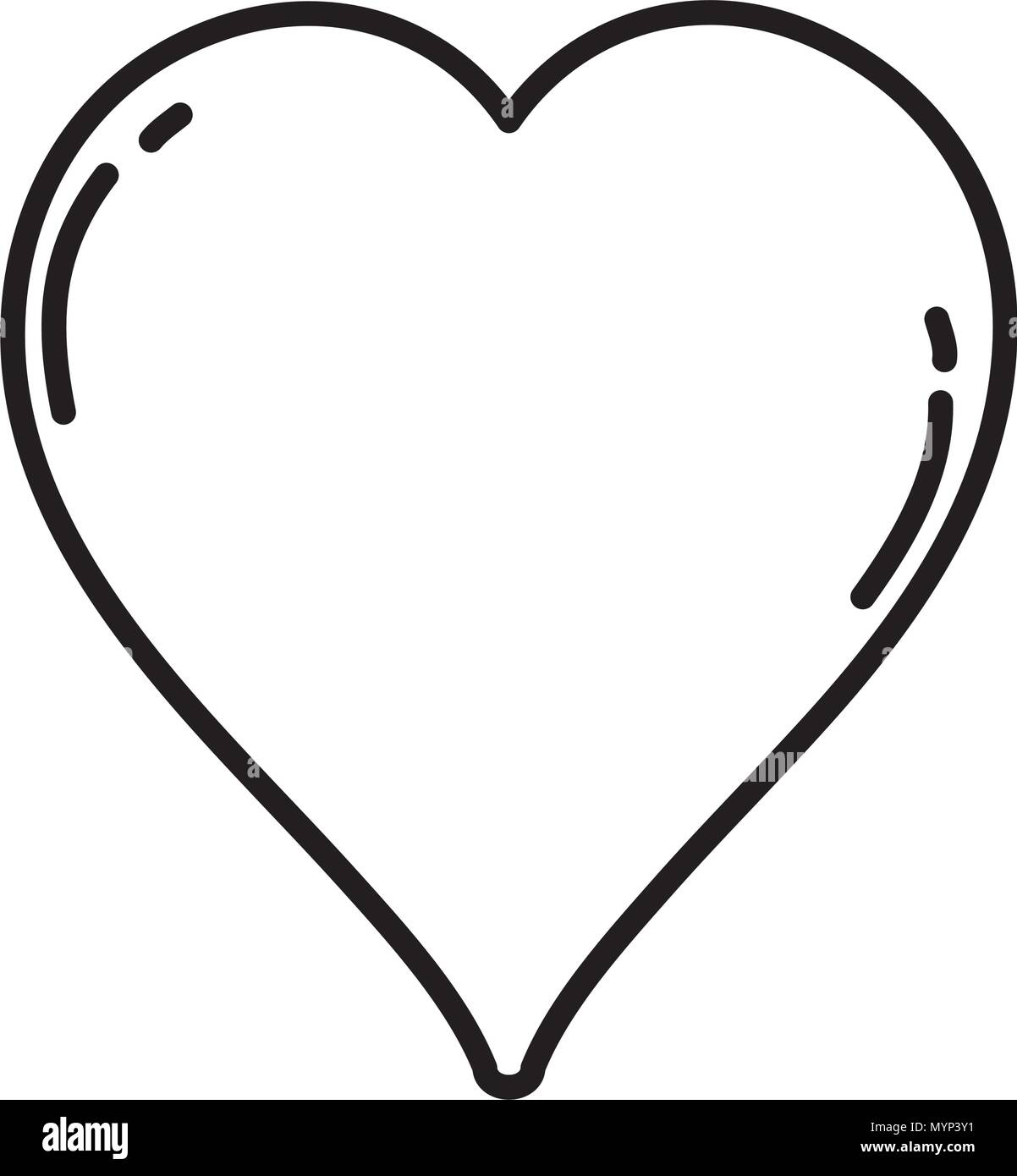 line heart love design symbol of passion Stock Vector Image & Art - Alamy