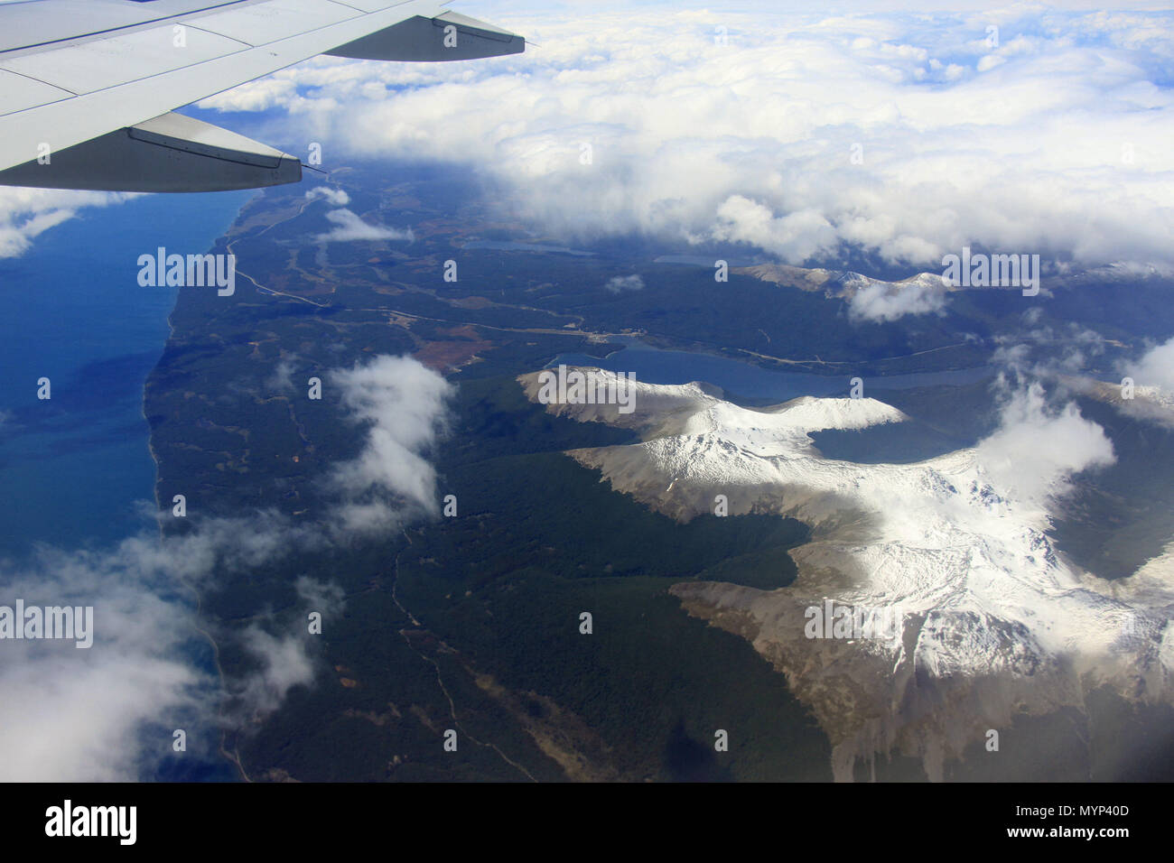 Andes aerial flight Stock Photo - Alamy