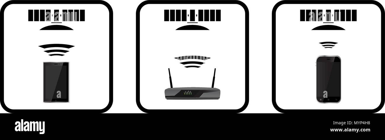 Satellite antenna waves icon vector hi-res stock photography and images ...