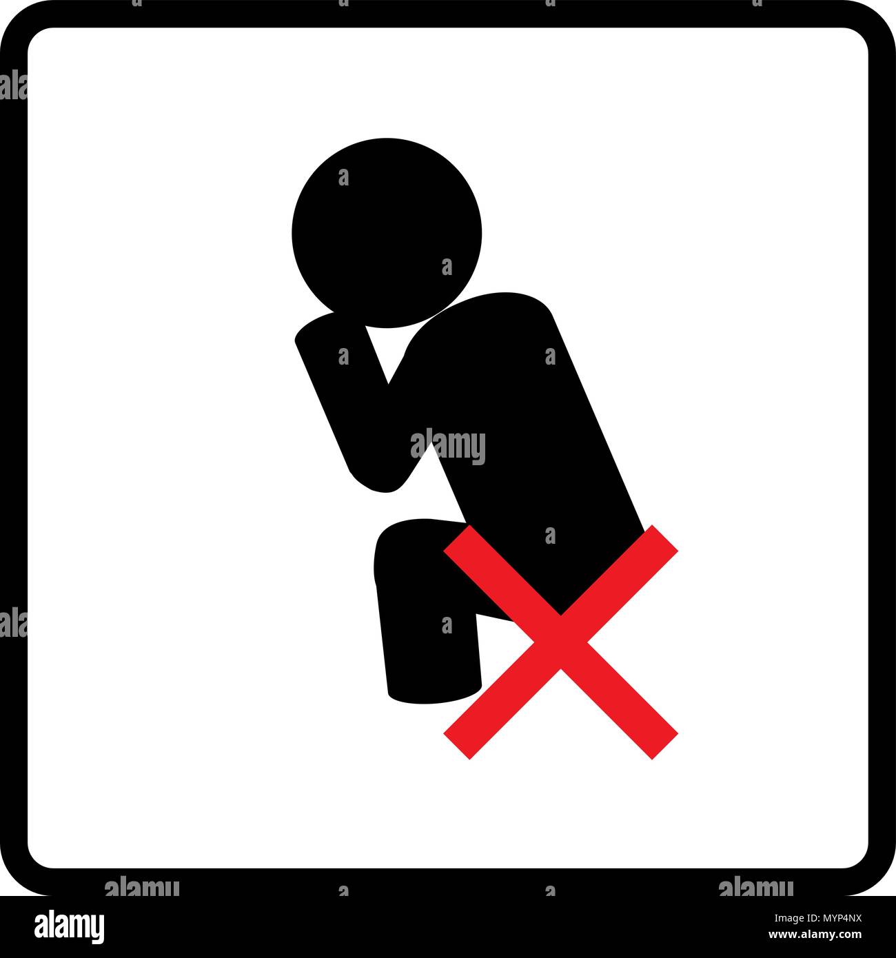 Prohibited defecating sign Stock Vector Image & Art - Alamy
