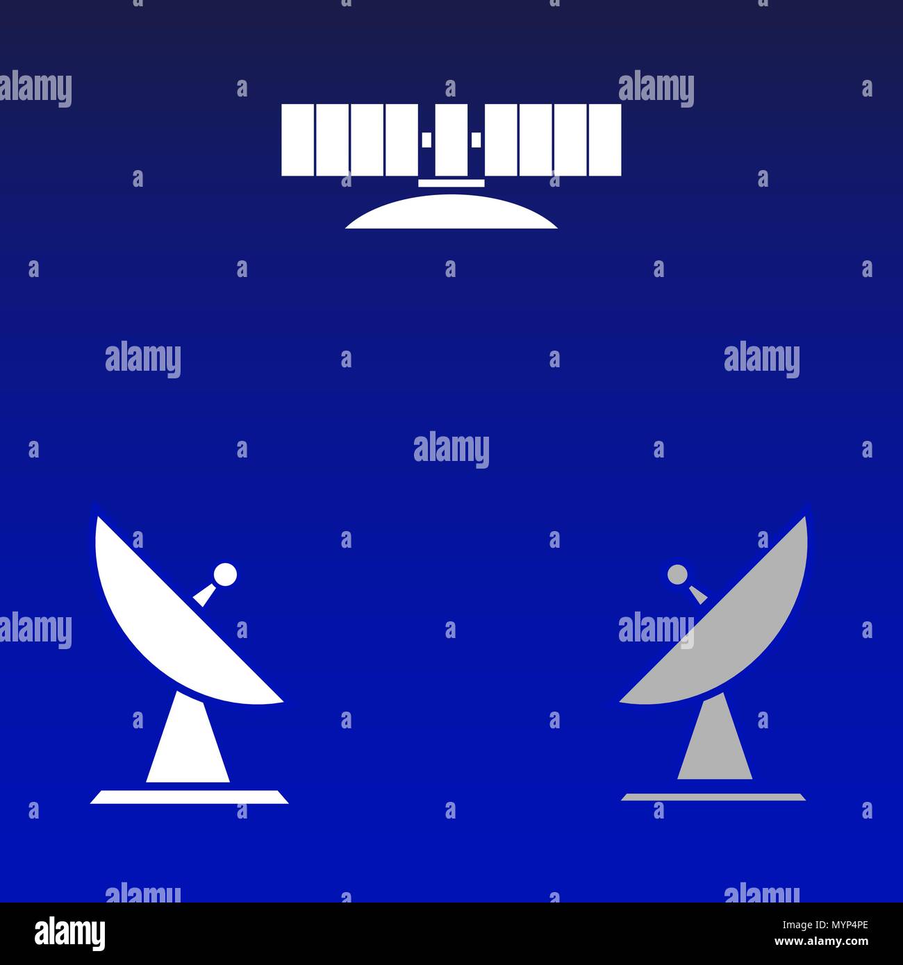 Satellite icon button Stock Vector Image & Art - Alamy