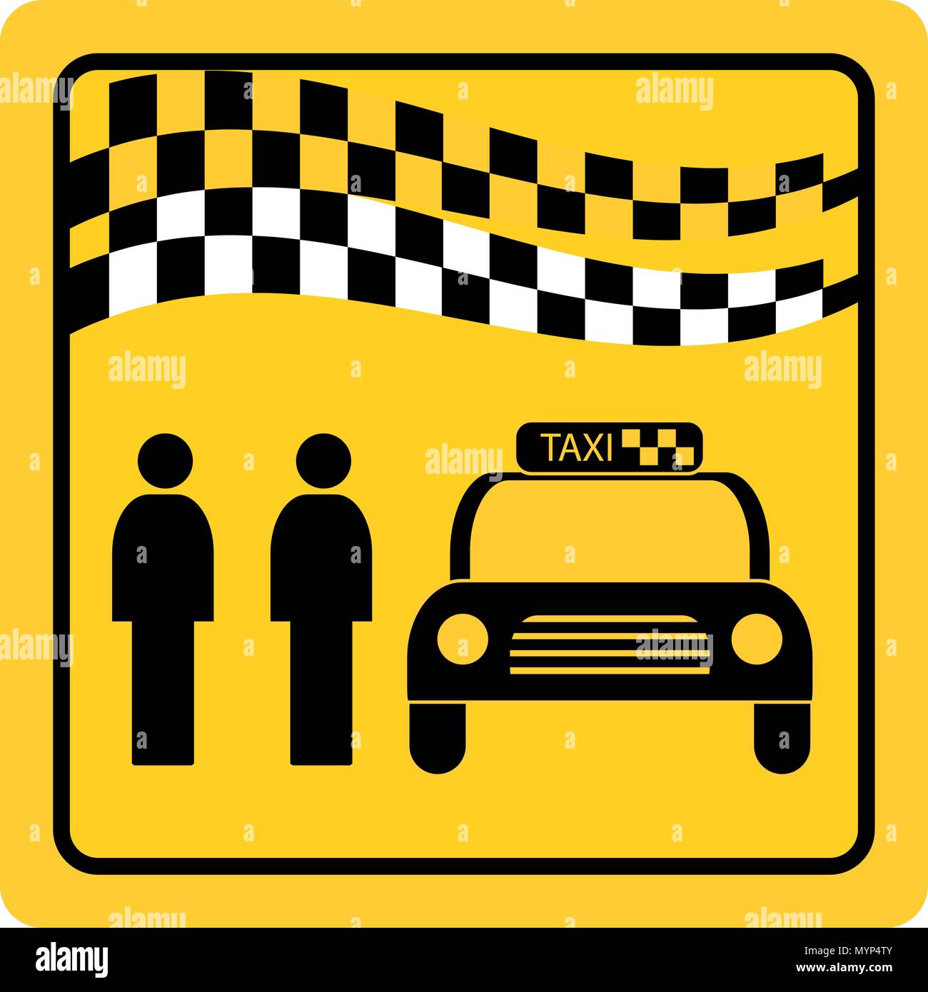 Taxi sign vector illustration Stock Vector Image & Art - Alamy