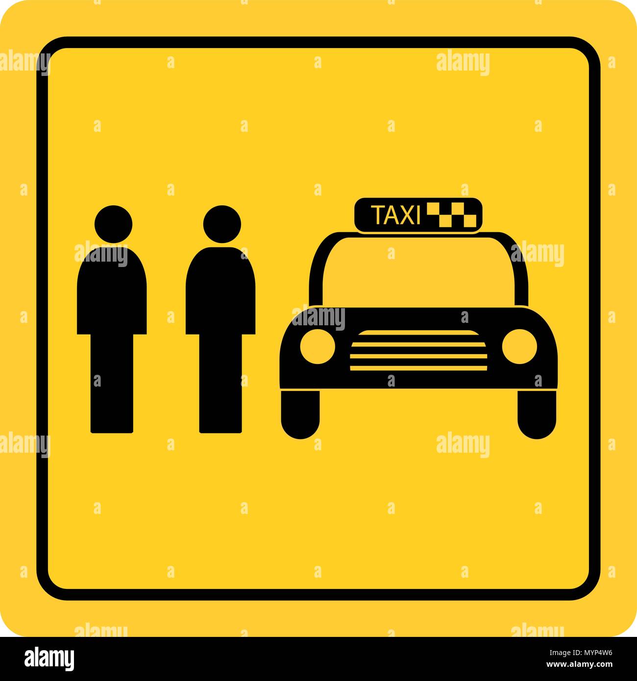 Taxi sign vector illustration Stock Vector Image & Art - Alamy