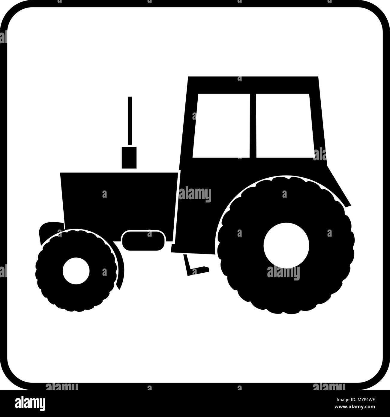Agriculture vehicle farming machinery agricultural Black and White ...