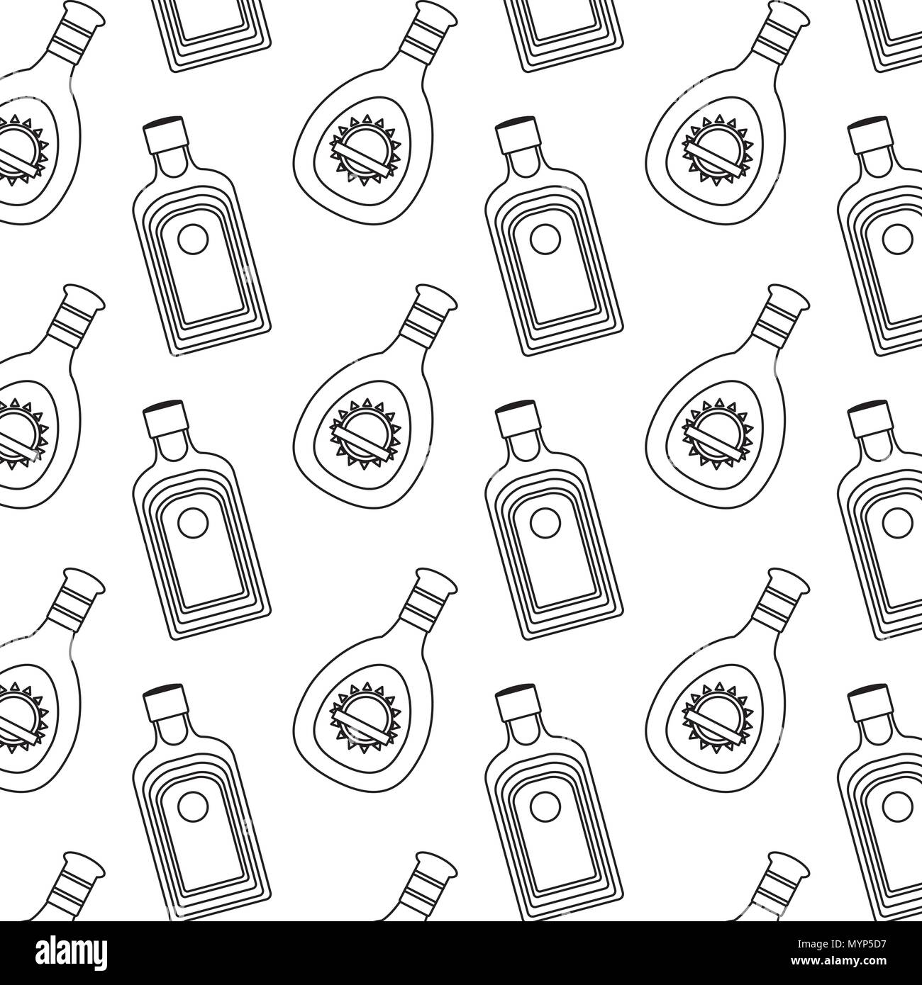 line hard liquor and wiskey bottle background Stock Vector Image & Art ...