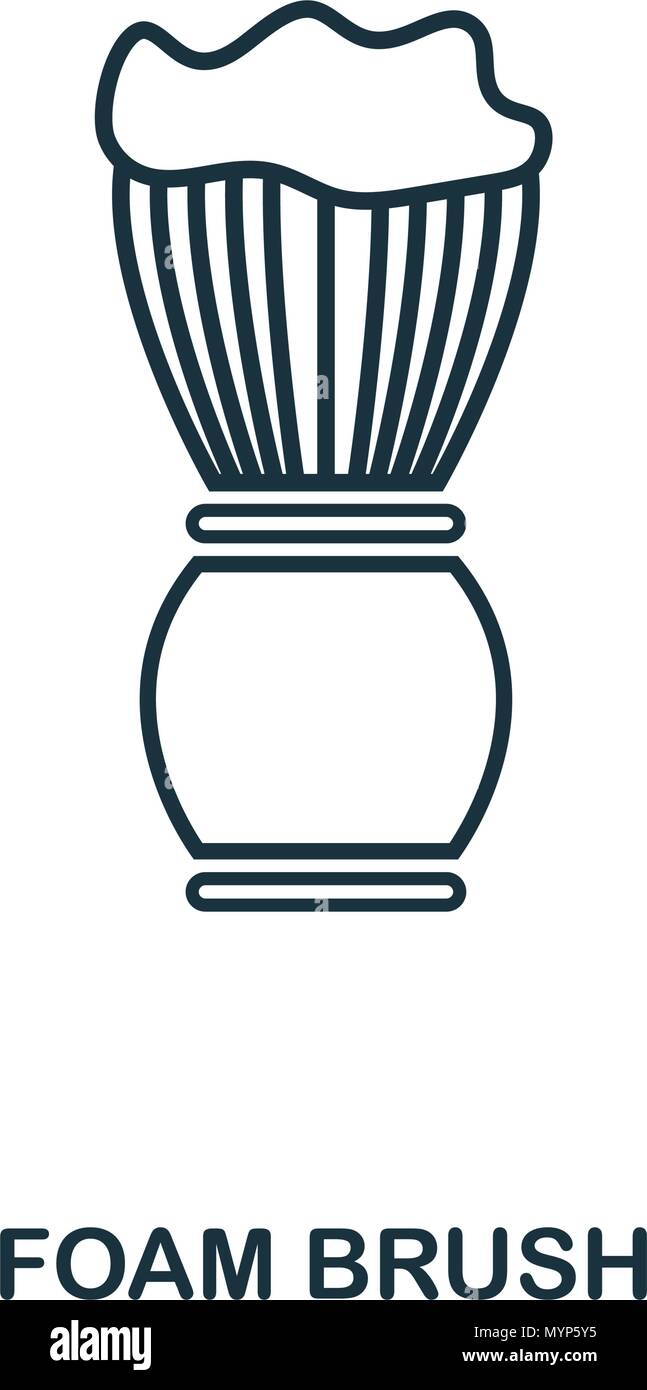 Foam Brush icon. Flat style icon design. UI. Illustration of foam brush ...