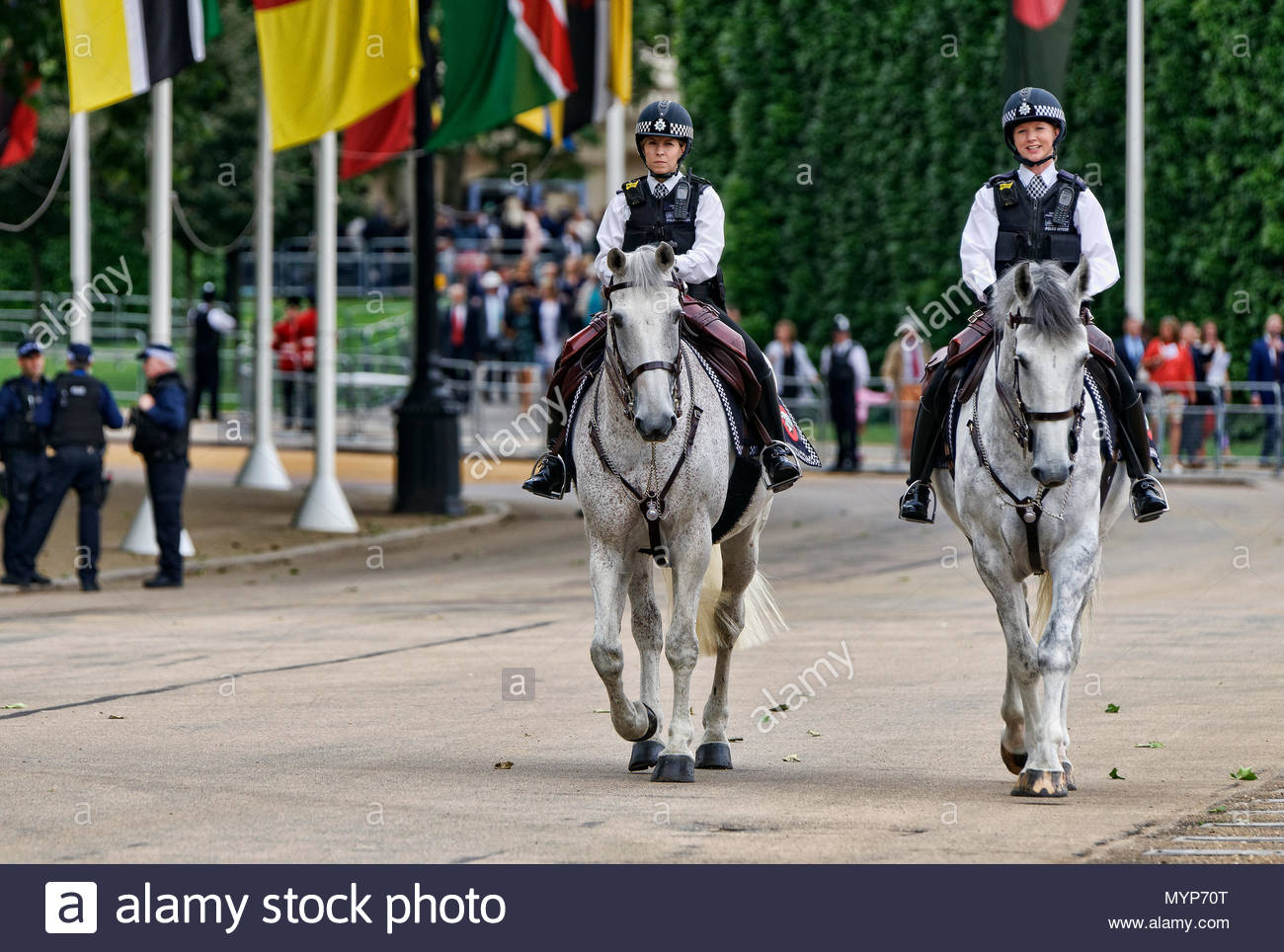 Female Police Officers On Horses High Resolution Stock Photography and ...