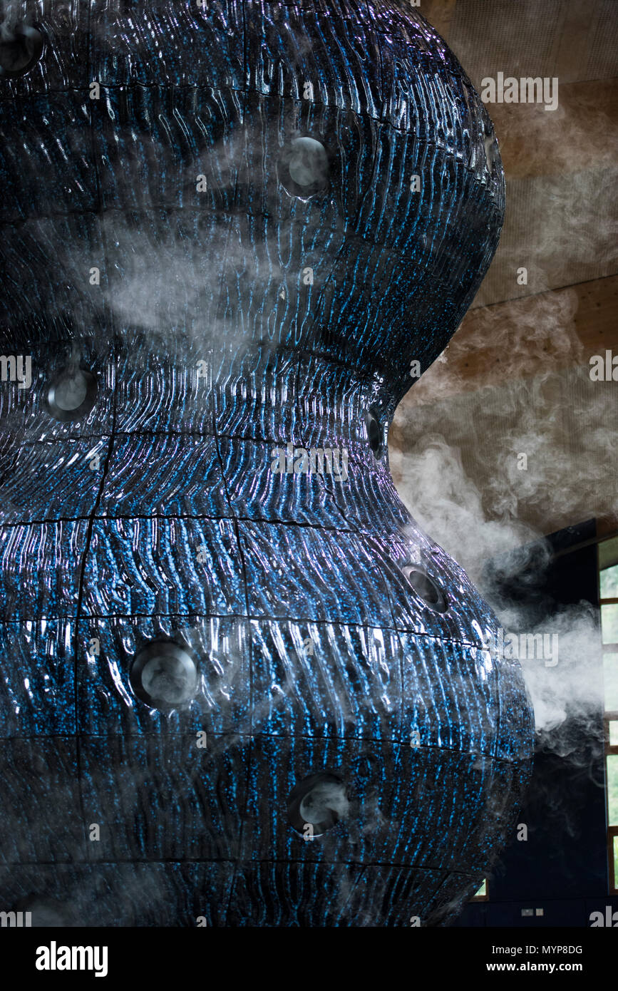 The Infinity Blue sculpture at the Eden Project Stock Photo - Alamy