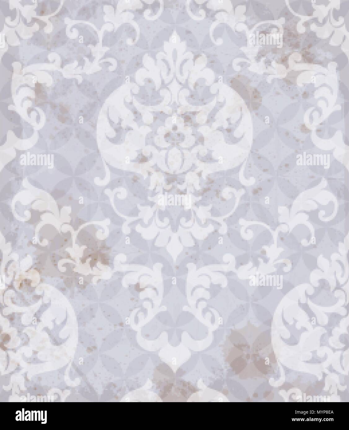 Vintage Baroque pattern background Vector. Ornamented texture luxury ...