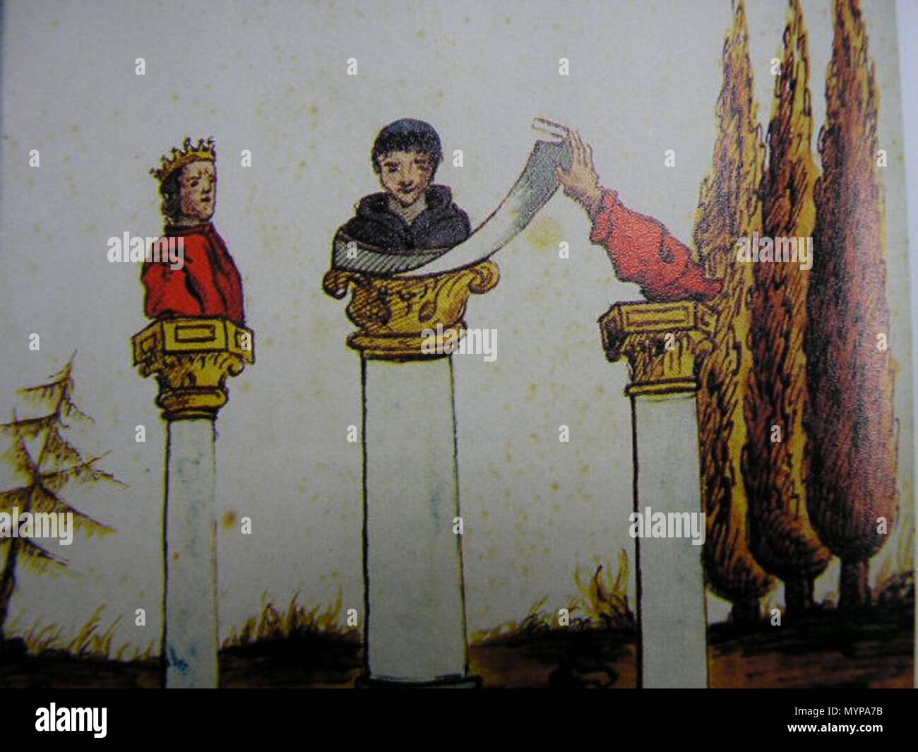 . A king, a clerk and a blade. According to the interpretation of the ...