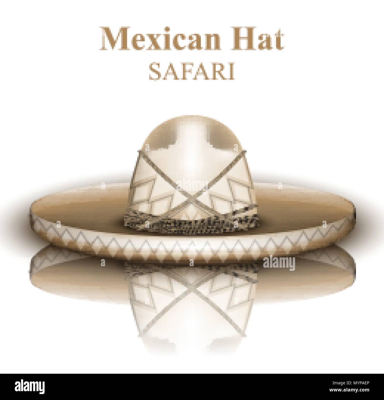 Mexican hat Vector realistic. Detailed 3d illustration Stock Vector ...