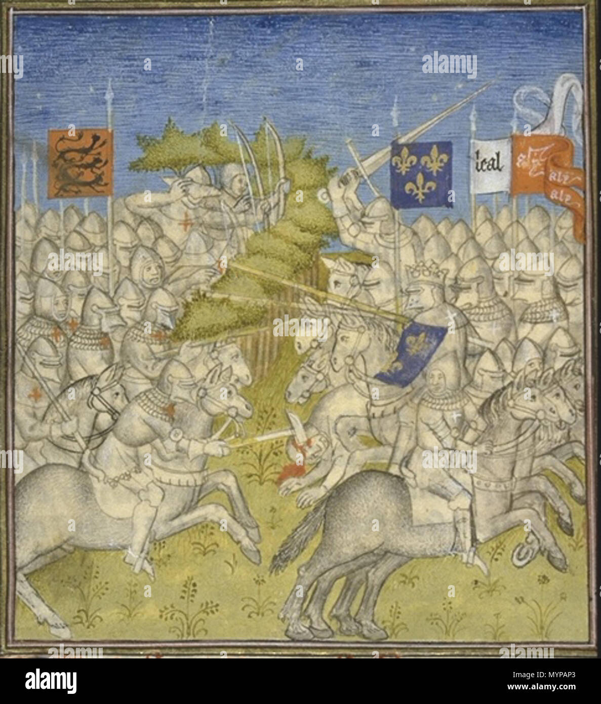 . Français : Jean II le Bon à la bataille de Poitiers (19 septembre ...