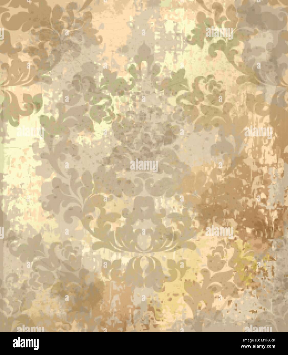 Vintage Baroque texture pattern Vector. Luxury wallpaper ornament decor ...