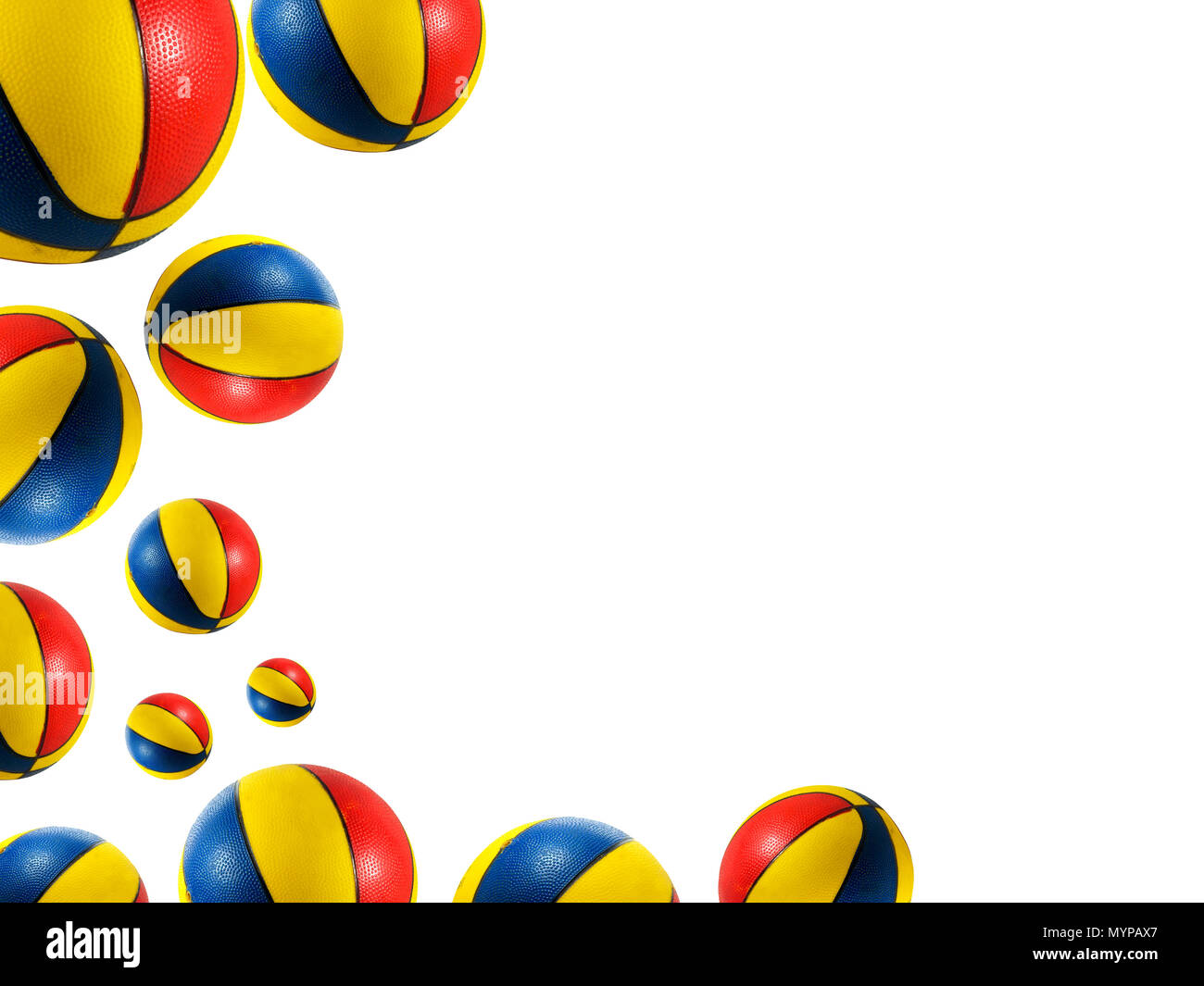 A border ( frame ) made of beach balls Stock Photo - Alamy