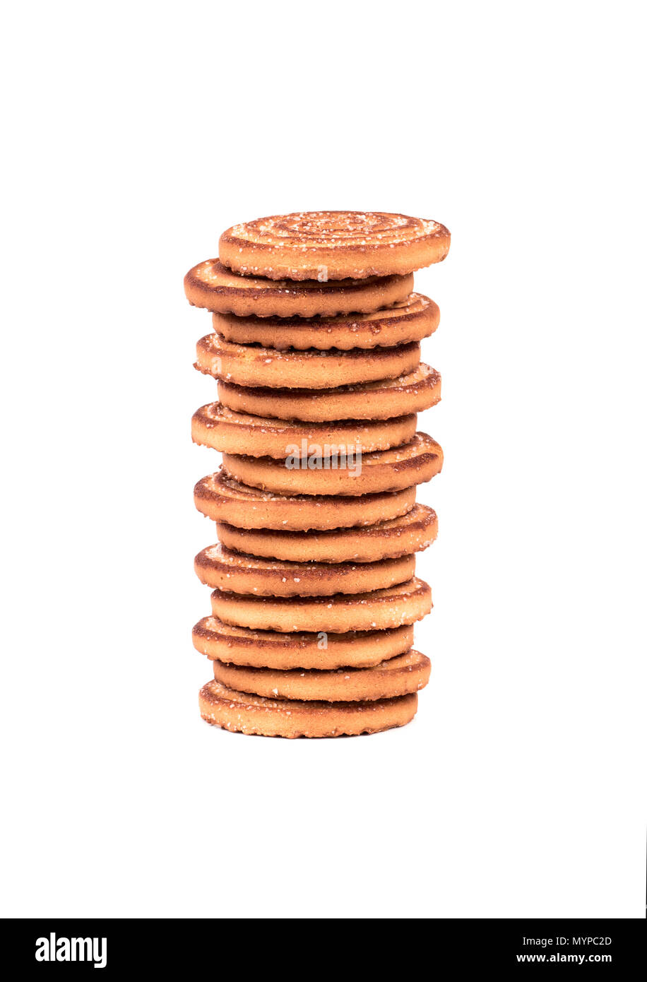 Big stack of thin pastry on a white background Stock Photo - Alamy