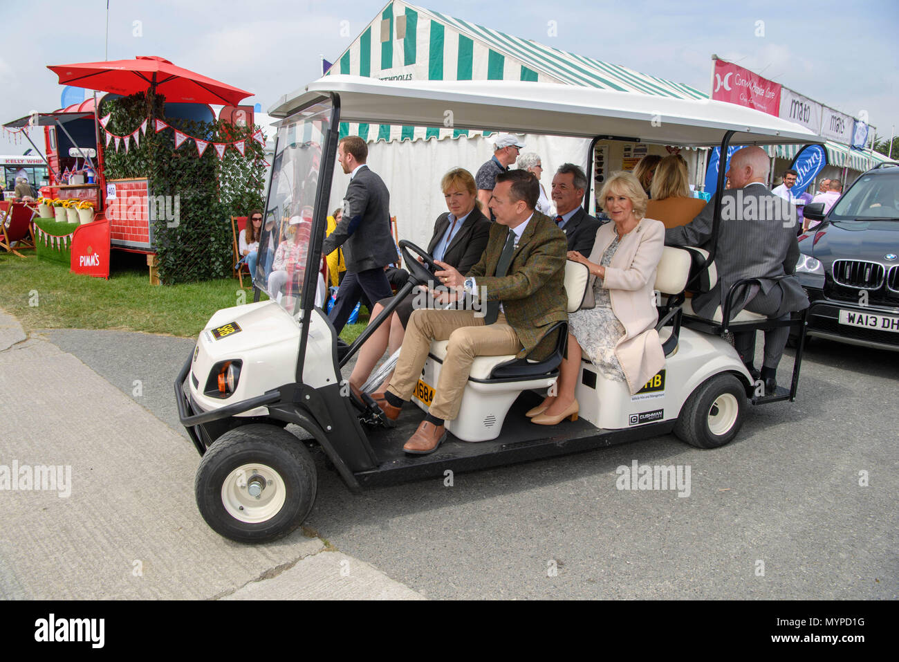The Duchess of Cornwall during a visit to the Royal Cornwall Show at the Royal Cornwall ...