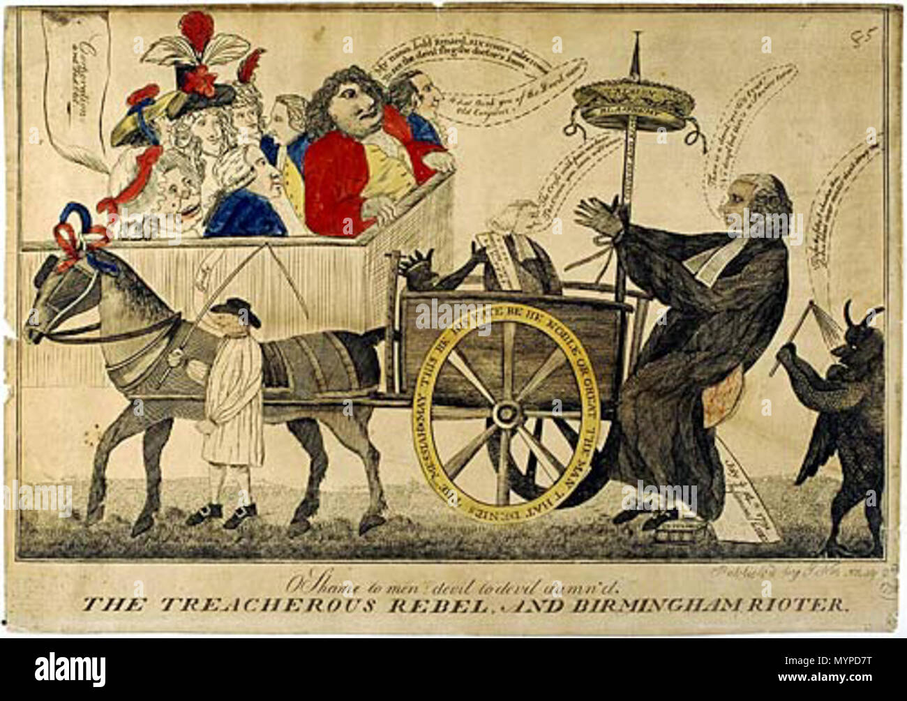 . The Treacherous Rebel cartoon. 'The Treacherous Rebel and Birmingham ...