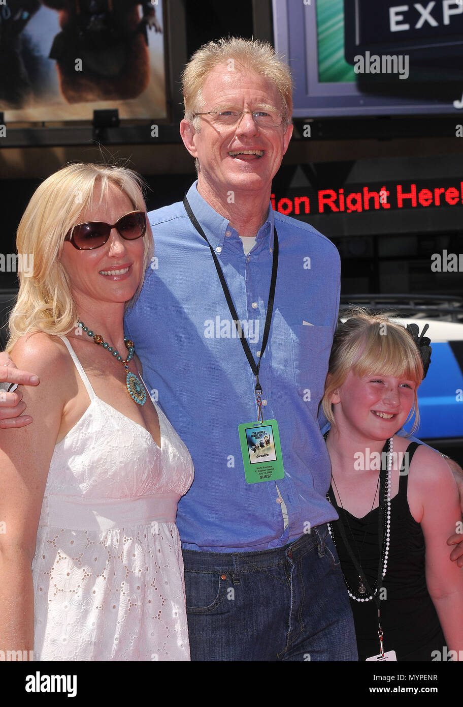 Ed Begley Jr., wife and daughter - G-Force Premiere at the El Capitan ...