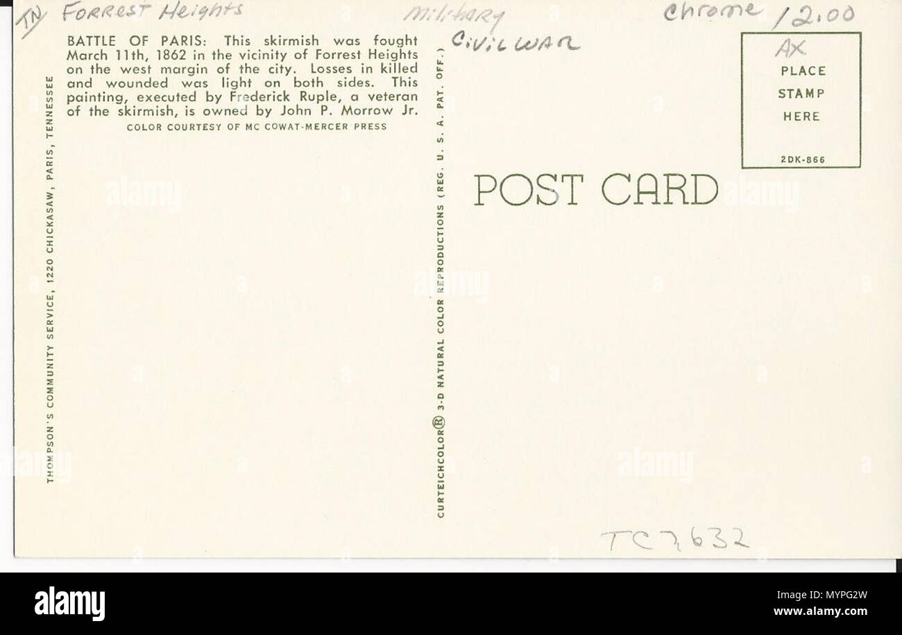 Reverse side of postcard hi-res stock photography and images - Alamy