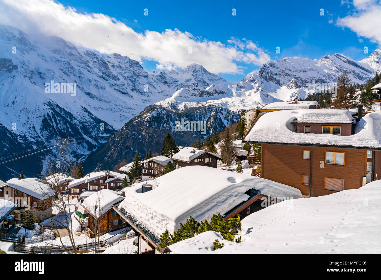 Murren village hi-res stock photography and images - Alamy