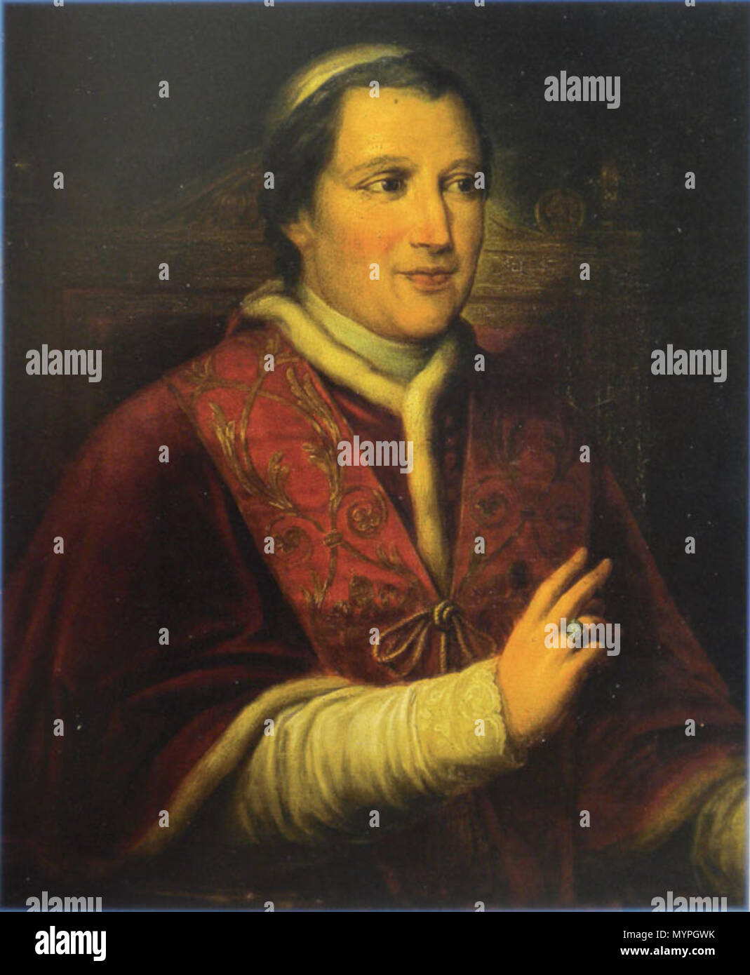 . Portrait of Pius IX . 1850 456 Ritratto Pio IX - Giacomo-Conca Stock ...