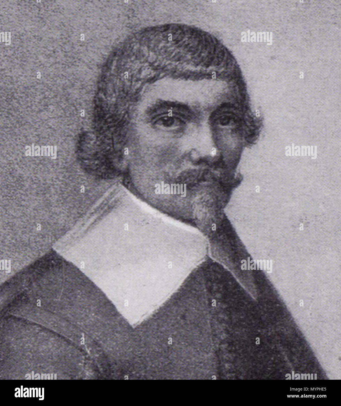 . English: Painting of Robert Junius, 17th century missionary to ...