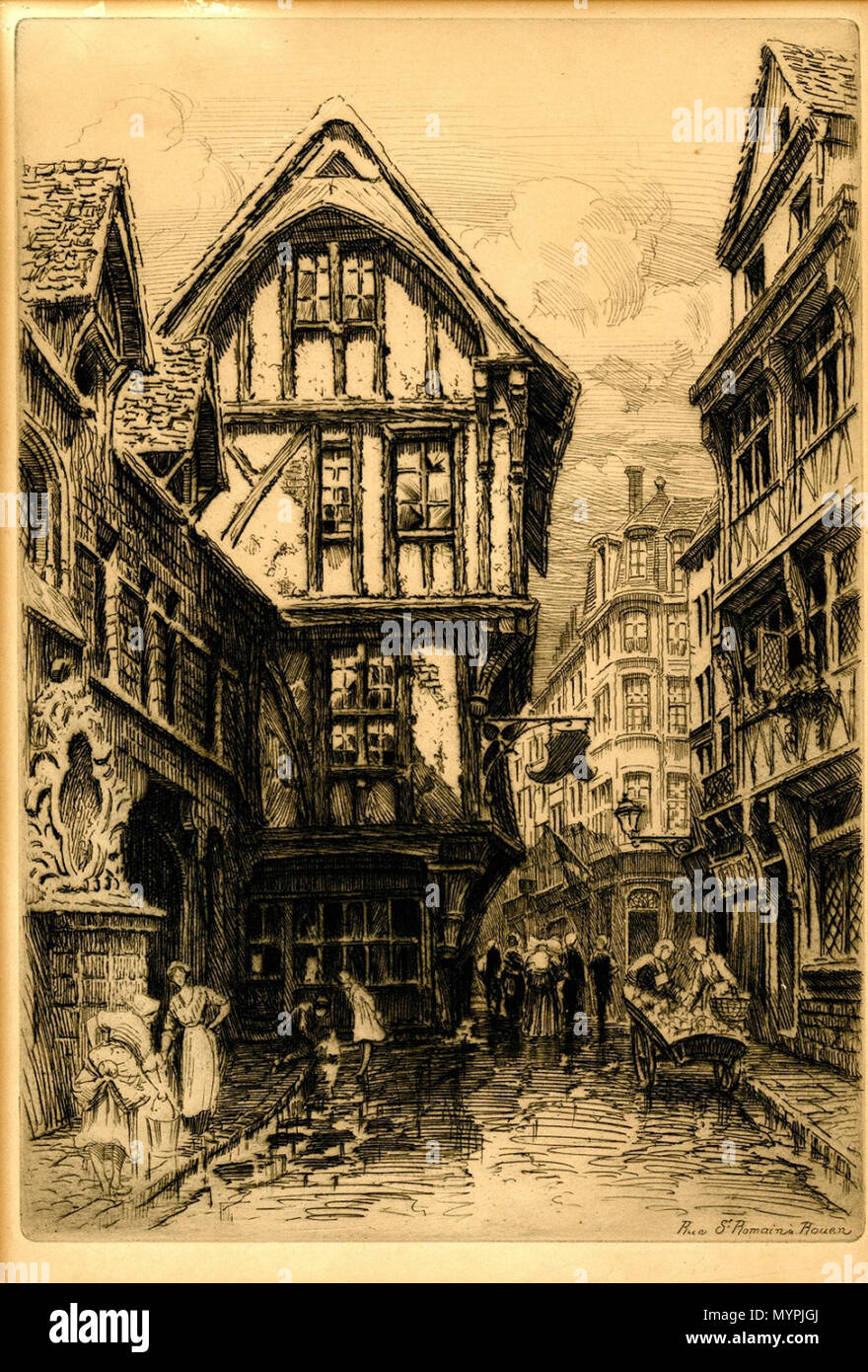 Paris gravure 1900 hi-res stock photography and images - Alamy