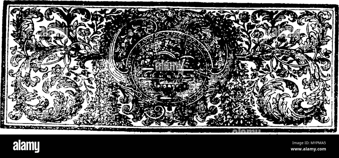 . English: Fleuron from book: An essay on happiness. In four books. 321 ...