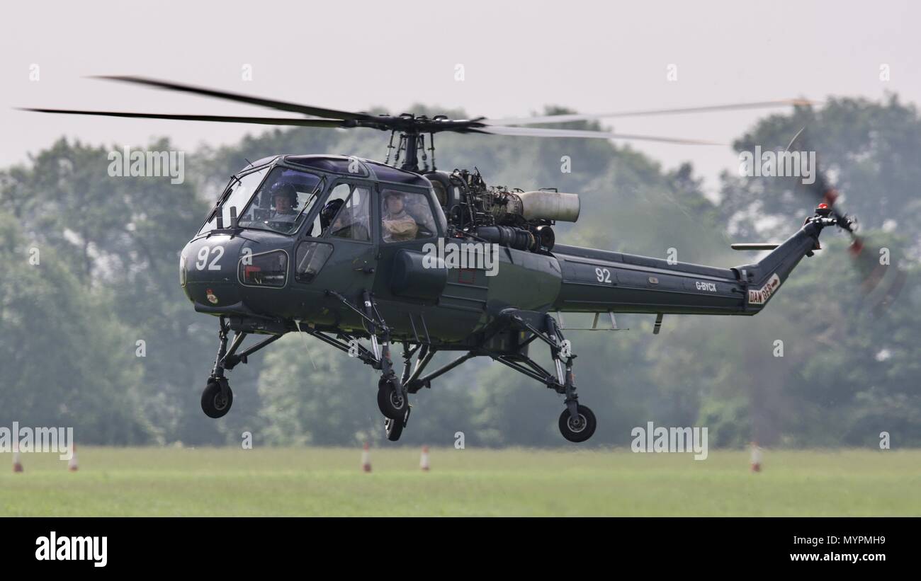 Westland Wasp helicopter at the Shuttleworth Fly Navy Airshow on the ...