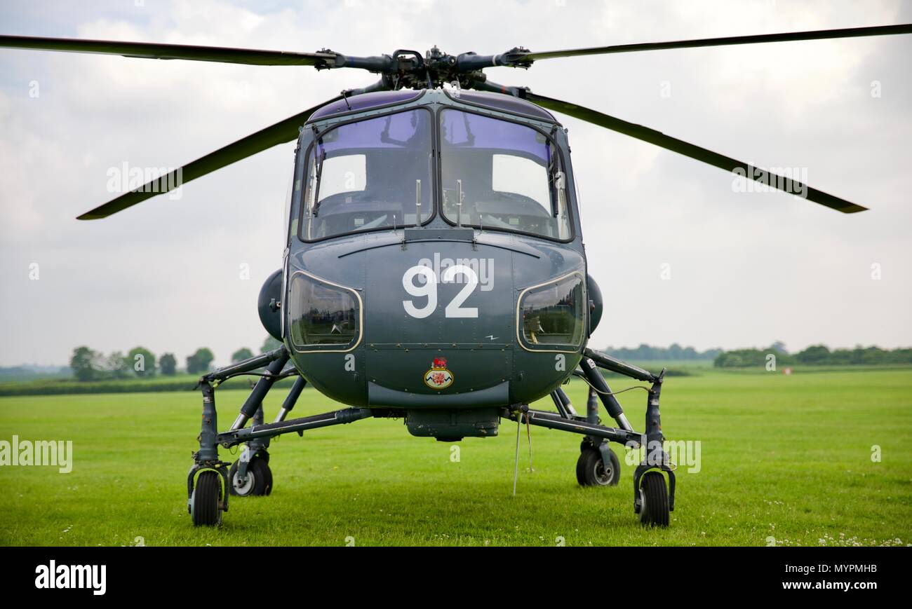 Westland Wasp helicopter at the Shuttleworth Fly Navy Airshow on the ...