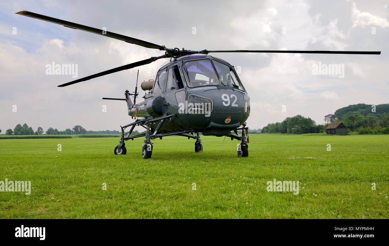 Westland Wasp helicopter at the Shuttleworth Fly Navy Airshow on the ...