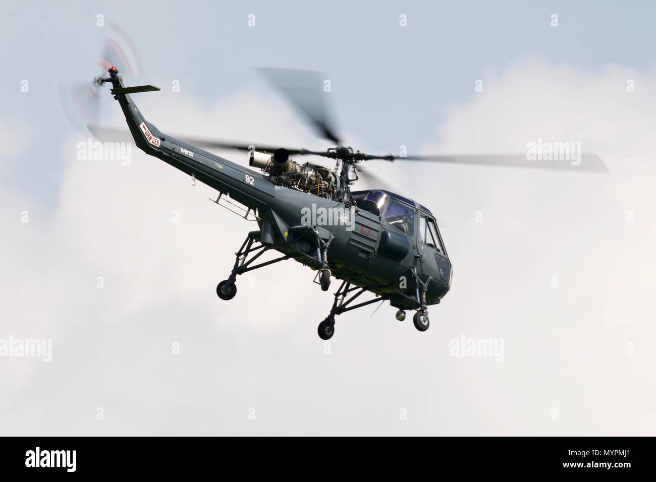 Westland Wasp helicopter at the Shuttleworth Fly Navy Airshow on the ...