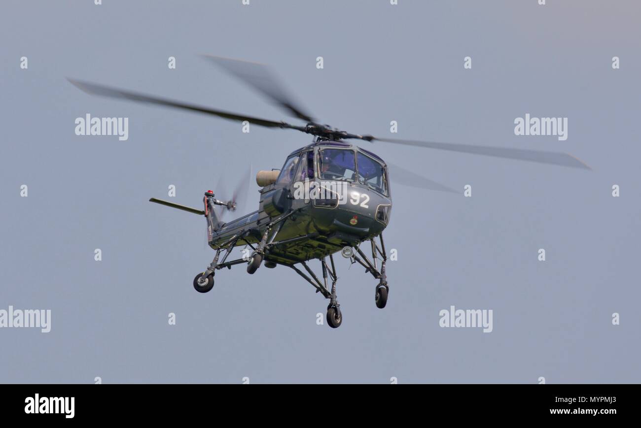 Westland Wasp helicopter at the Shuttleworth Fly Navy Airshow on the ...