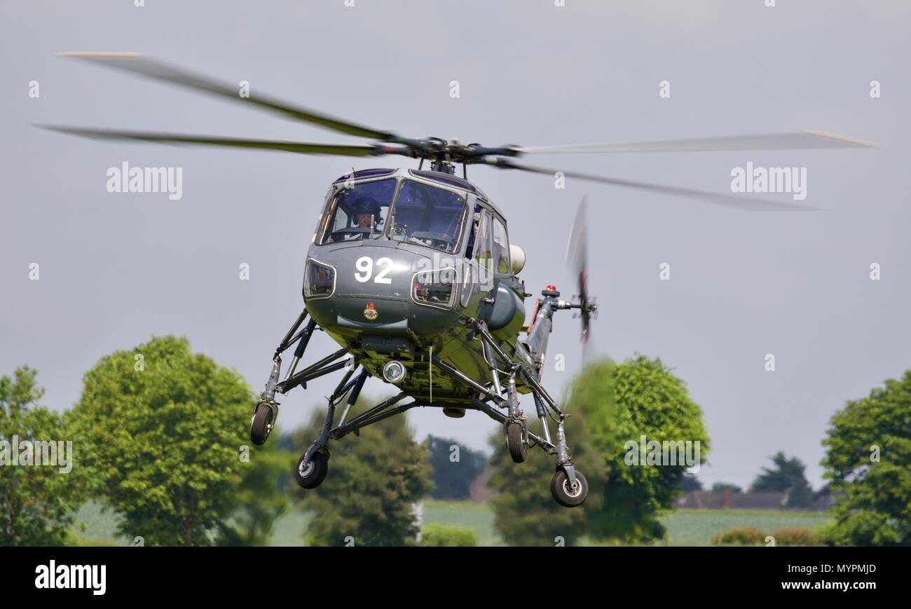 Westland Wasp helicopter at the Shuttleworth Fly Navy Airshow on the ...