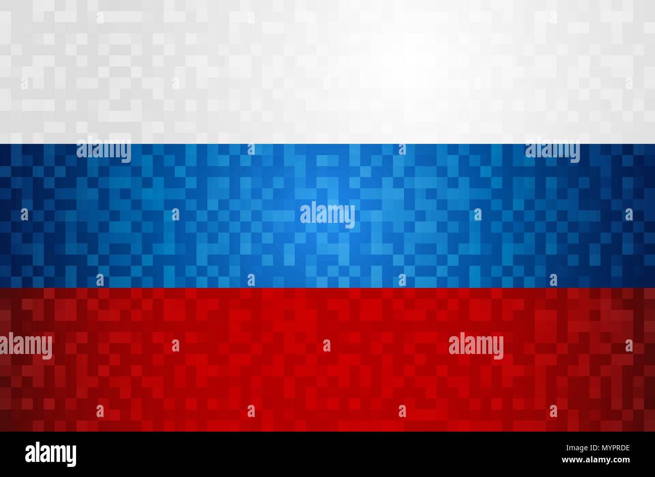 Russia pixel art background of country flag. Traditional russian color ...