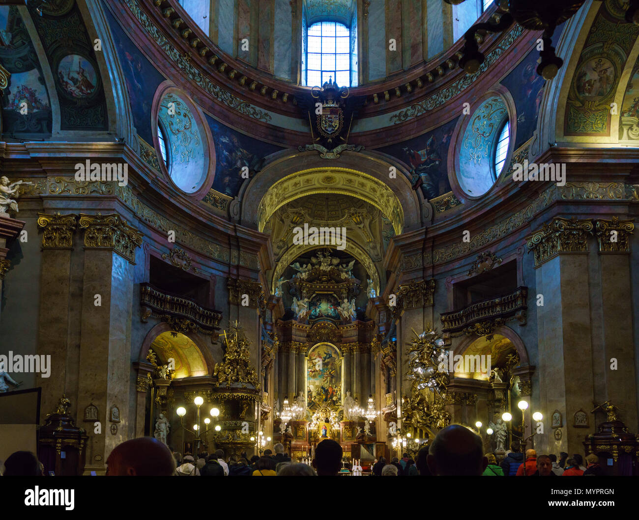 Inside Of Peterskirche High Resolution Stock Photography and Images - Alamy